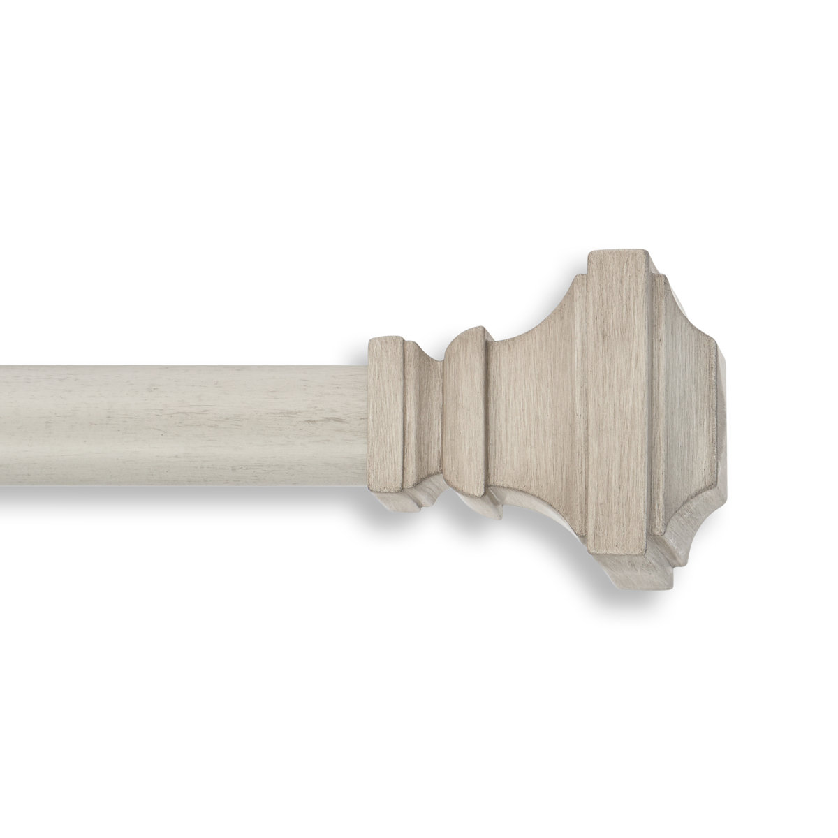 MODE Cambria Designer Series Farmhouse Homestead Square 1 1/8 Inch Dia. Fixed Length Rod Set ...